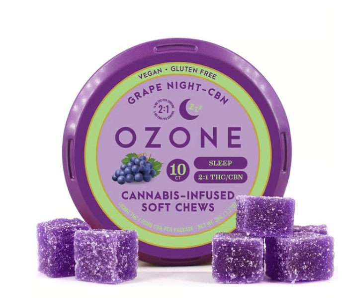 OZONE - Ozone - Grape Night CBN Gummies- 100MG