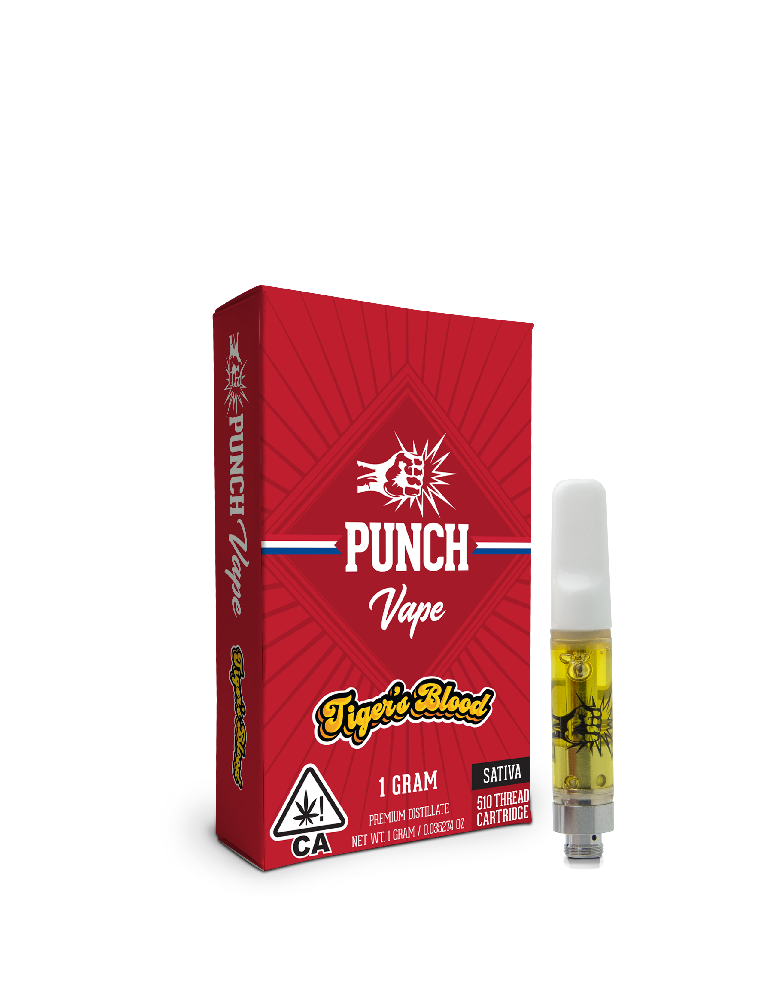 PUNCH EXTRACTS - TIGER'S BLOOD 1G DISTILLATE VAPE CART by PUNCH ... PUNCH EXTRACTS - TIGER'S BLOOD 1G DISTILLATE VAPE CART by PUNCH ...