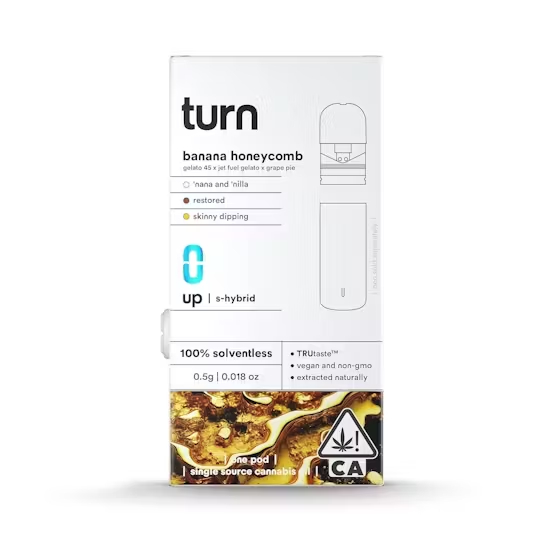 TURN - Banana Honeycomb 0.5G Solventless Vape Pod | Theraleaf ...