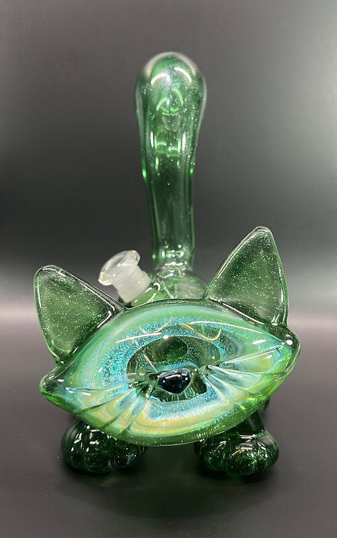 HIGHLY ELEVATED - Cici Kitty Glass Green Cat Rig