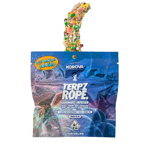 KOROVA - 100MG ROPE - BLUE RASPBERRY TERP ROPEZ [I] SOLVENTLESS