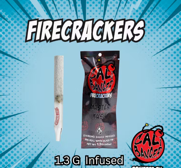 CALI BANGER - MASTER KUSH [I] - 1.3G SAUCE INFUSED PREROLL