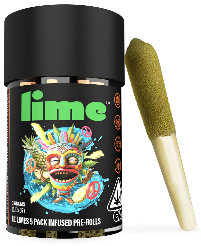 LIME - Maui Wowie (s) Lil Limes Infused Pre-roll 5 Pack 3G