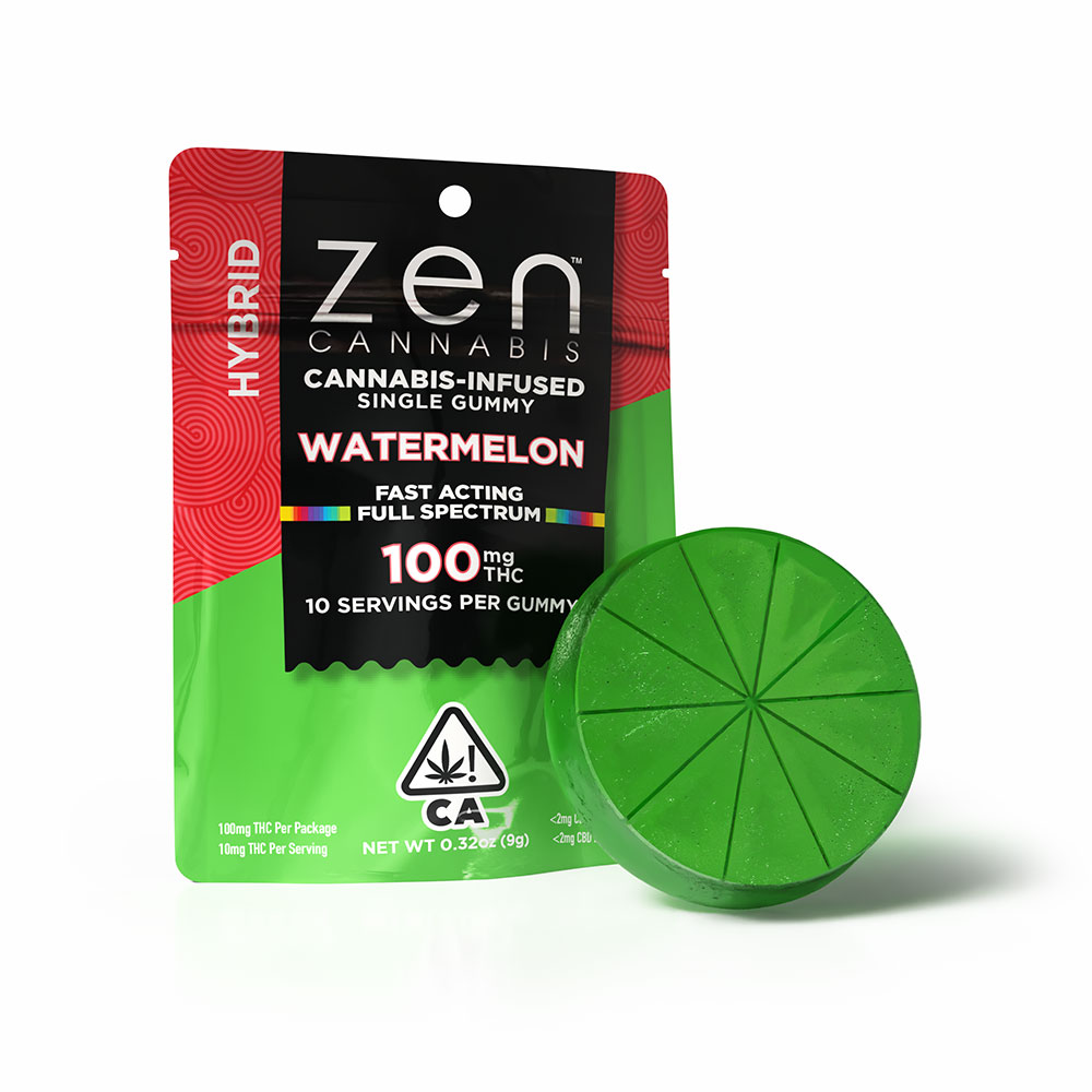 ZEN - Watermelon (h) Single Gummy 100MG