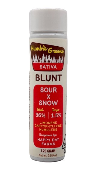HUMBLE GREENS - Sour X Snow Blunt 1 Pack 1.25G