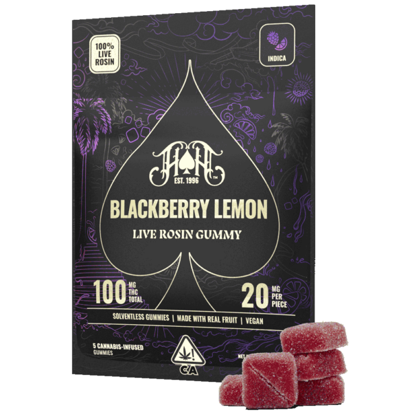 HEAVY HITTERS - Blackberry Lemon Rosin Gummies 5 Pack 100MG