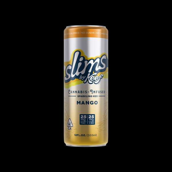 KEEF COLA - 25:25 Mango CBD Slims Sparkling Water 12OZ