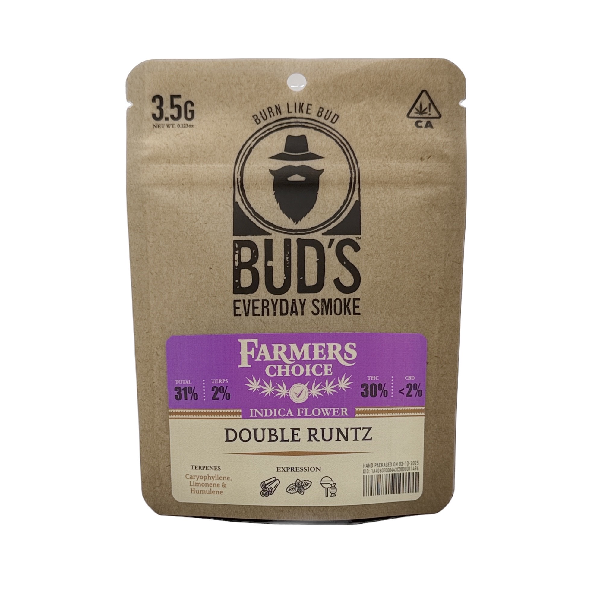 BUD'S EVERYDAY - Fc Double Runtz - Eighth