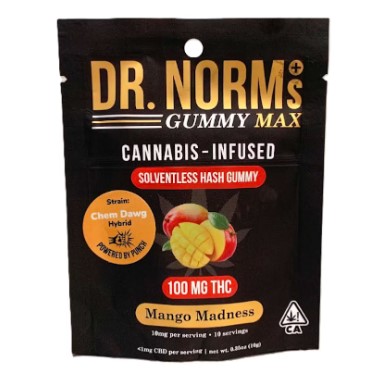 DR. NORM'S - Mango Madness Hash Gummies 100MG