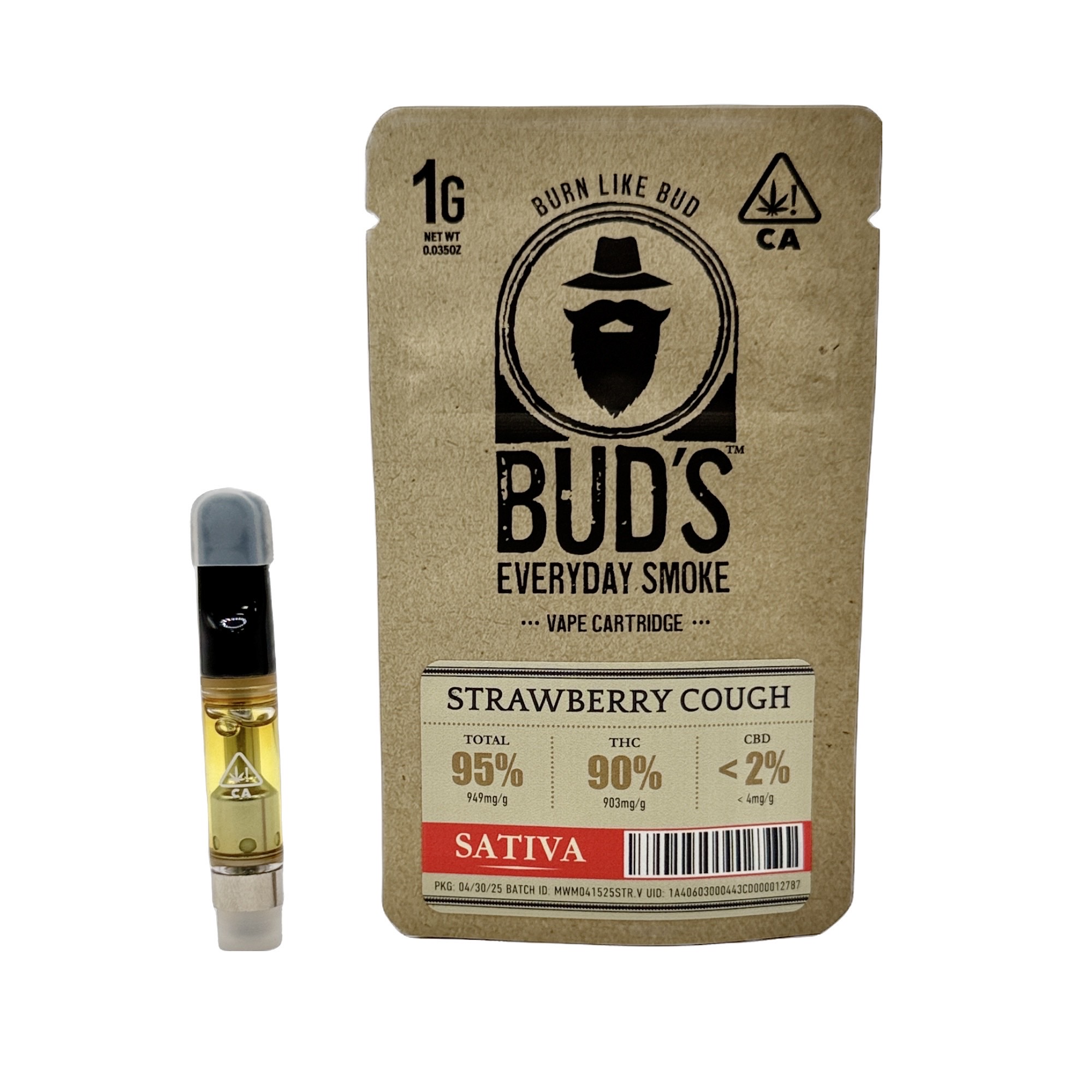 BUD'S EVERYDAY - Strawberry Cough Cartridge 1G