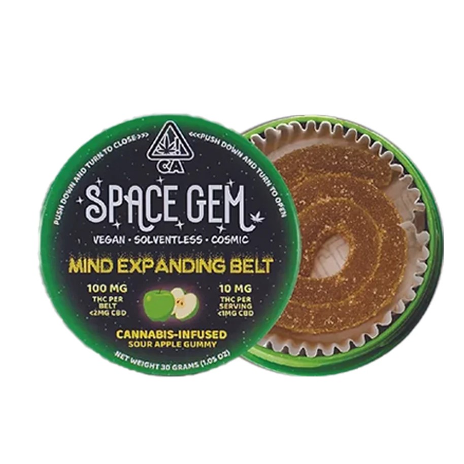 SPACE GEM - Sour Apple Mind Expanding Belt 100MG