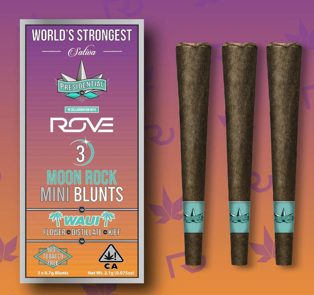 PRESIDENTIAL - Waui Moon Rock Mini Blunts 3 Pack 2.1G