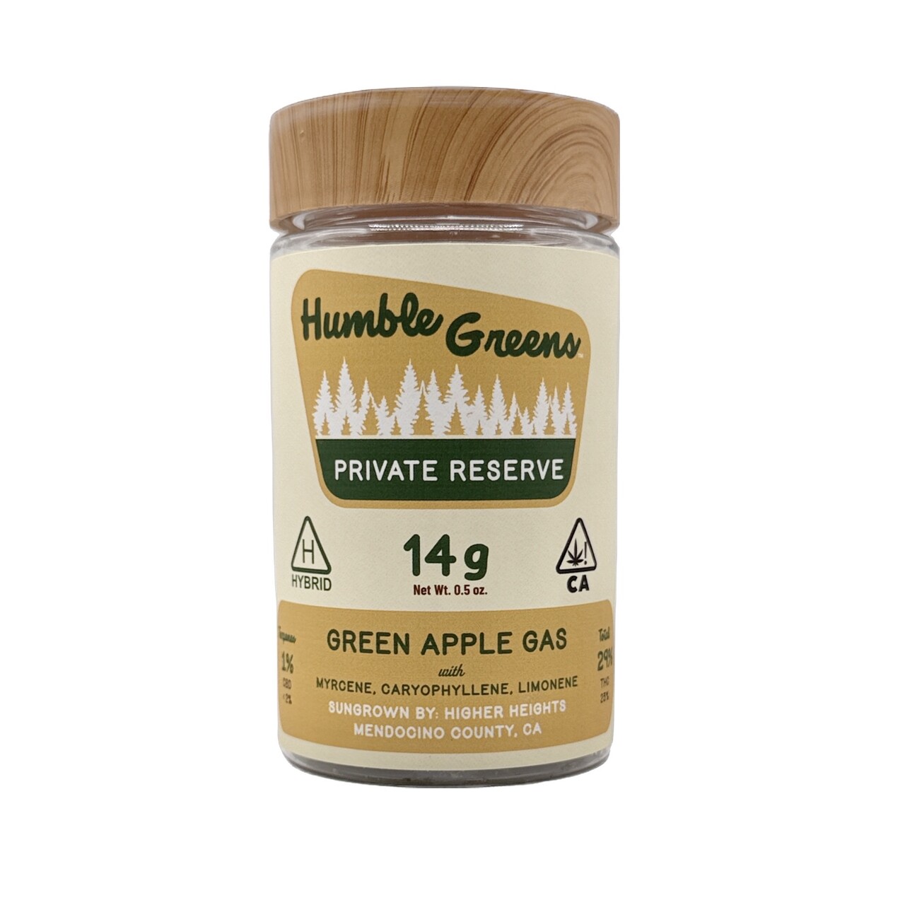 HUMBLE GREENS - Pr Green Apple Gas Half Ounce