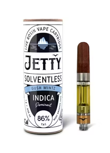 JETTY - Jetty Gush Mintz 1 G Solventless Ocal Cart