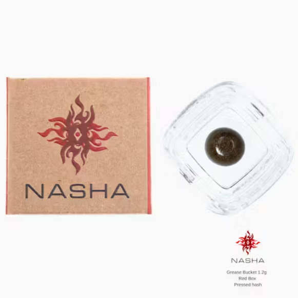 NASHA - NASHA GREASE BUCKET RED PRESSED HASH 1.2G