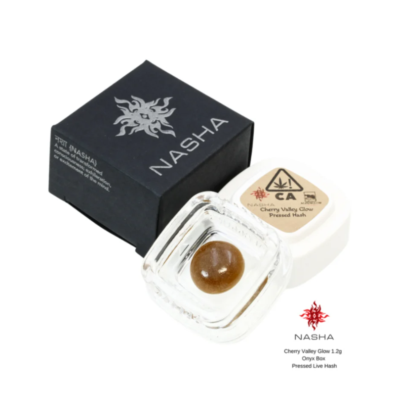 NASHA - NASHA CHERRY VALLEY GLOW ONYX PRESSED HASH 1.2G