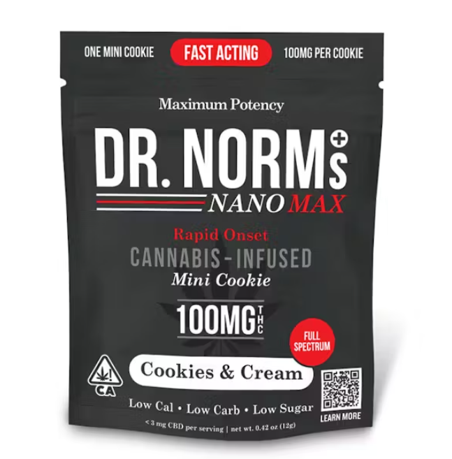DR. NORM'S - DR. NORM'S MAX COOKIES N CREAM NANO 100MG COOKIE
