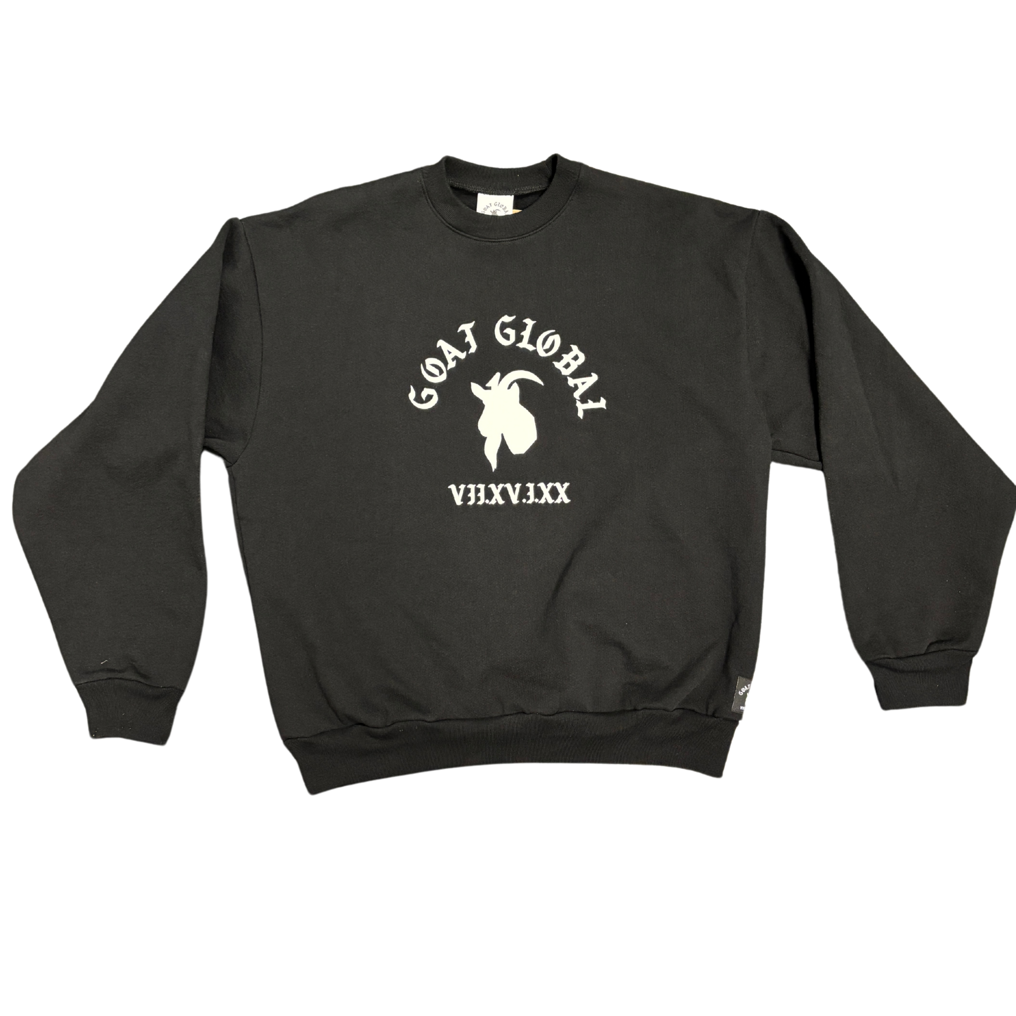 GOAT GLOBAL - GOAT GLOBAL | WHITE GOAT CREWNECK XL
