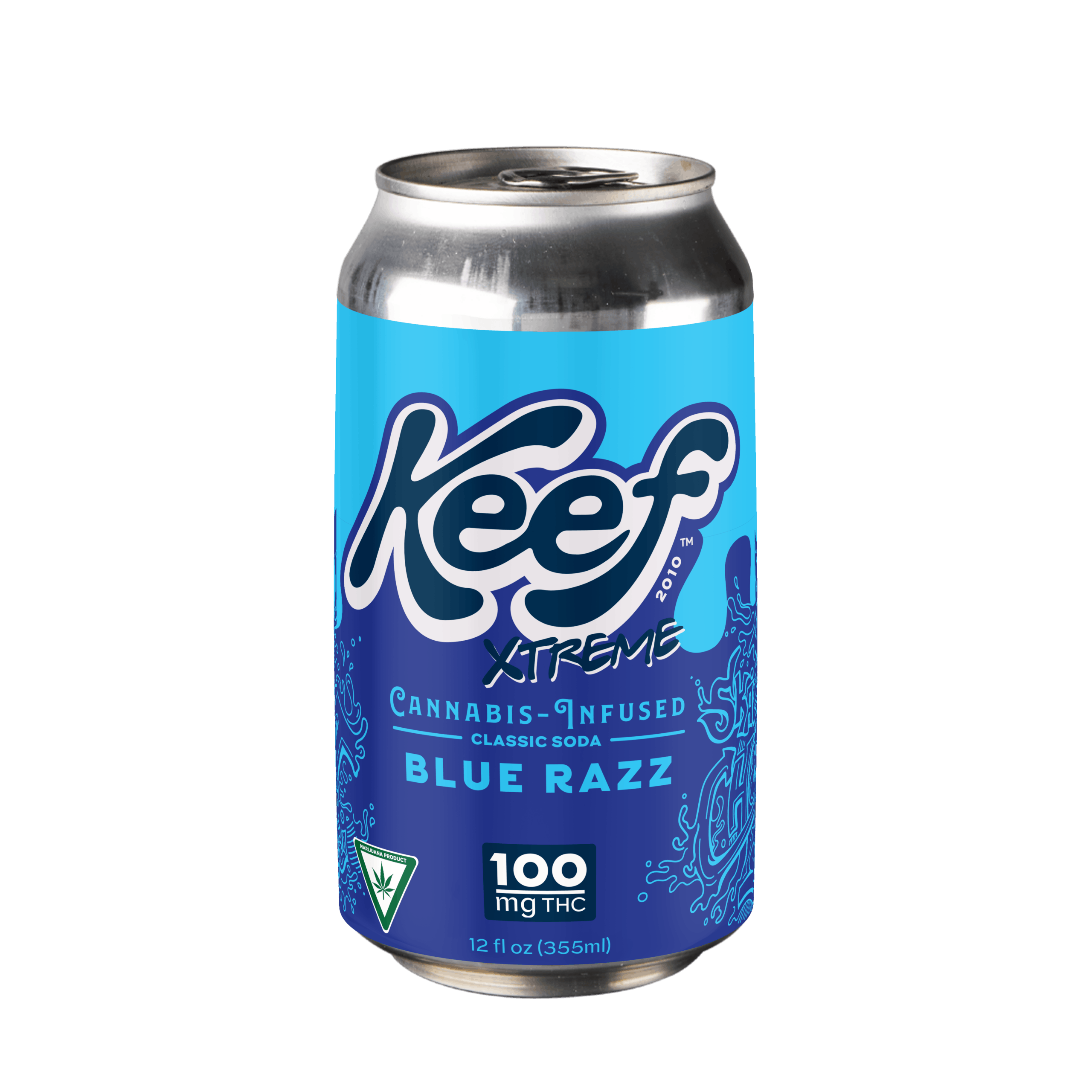 KEEF COLA - KEEF COLA BLUE RAZZ XTREME CLASSIC SODA 100MG