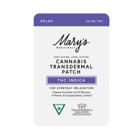 MARY'S MEDICINALS - MARY'S MEDICINALS 20MG TRANSDERMAL PATCH - RELAX
