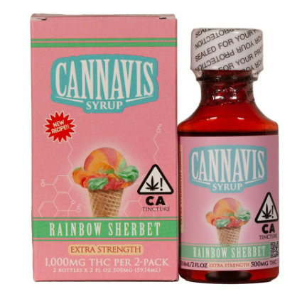 CANNAVIS - CANNAVIS EXTRA 1000MG STRENGTH SYRUP - RAINBOW SHERBET