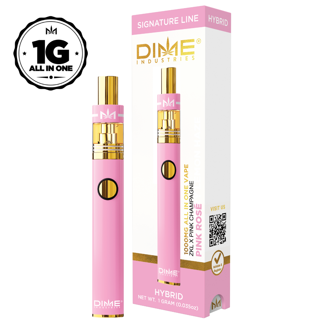 DIME INDUSTRIES - 1G PINK ROSE DISPOSABLE BY DIME INDUSTRIES