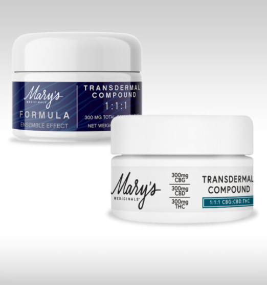 MARY'S MEDICINALS - 1:1:1 THC:CBD:CBG TRANSDERMAL COMPOUND BY MARY'S ...