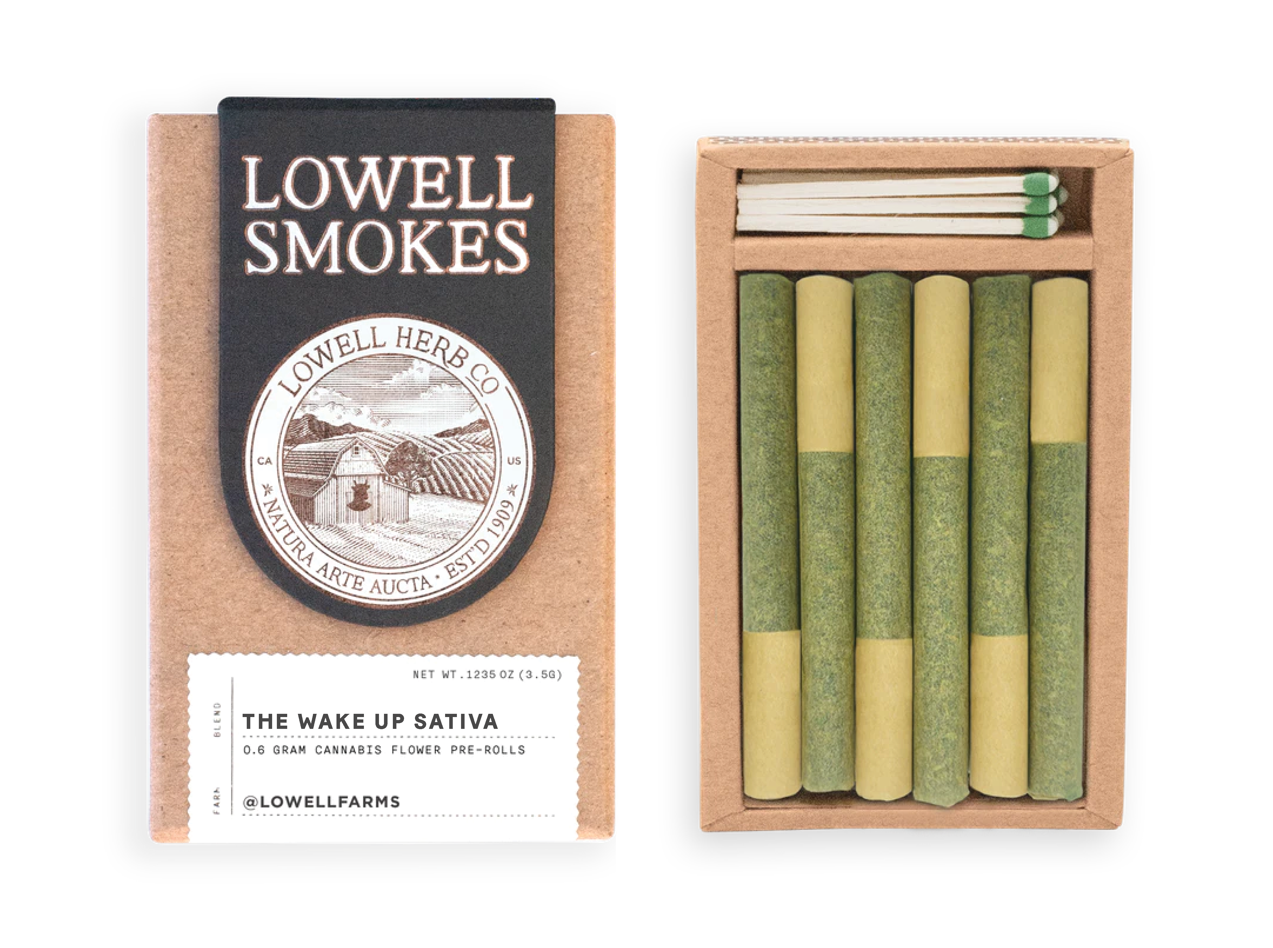 LOWELL SMOKES - A Shore Thing Sativa Blend | Prerolls 6 Pk/3.5g
