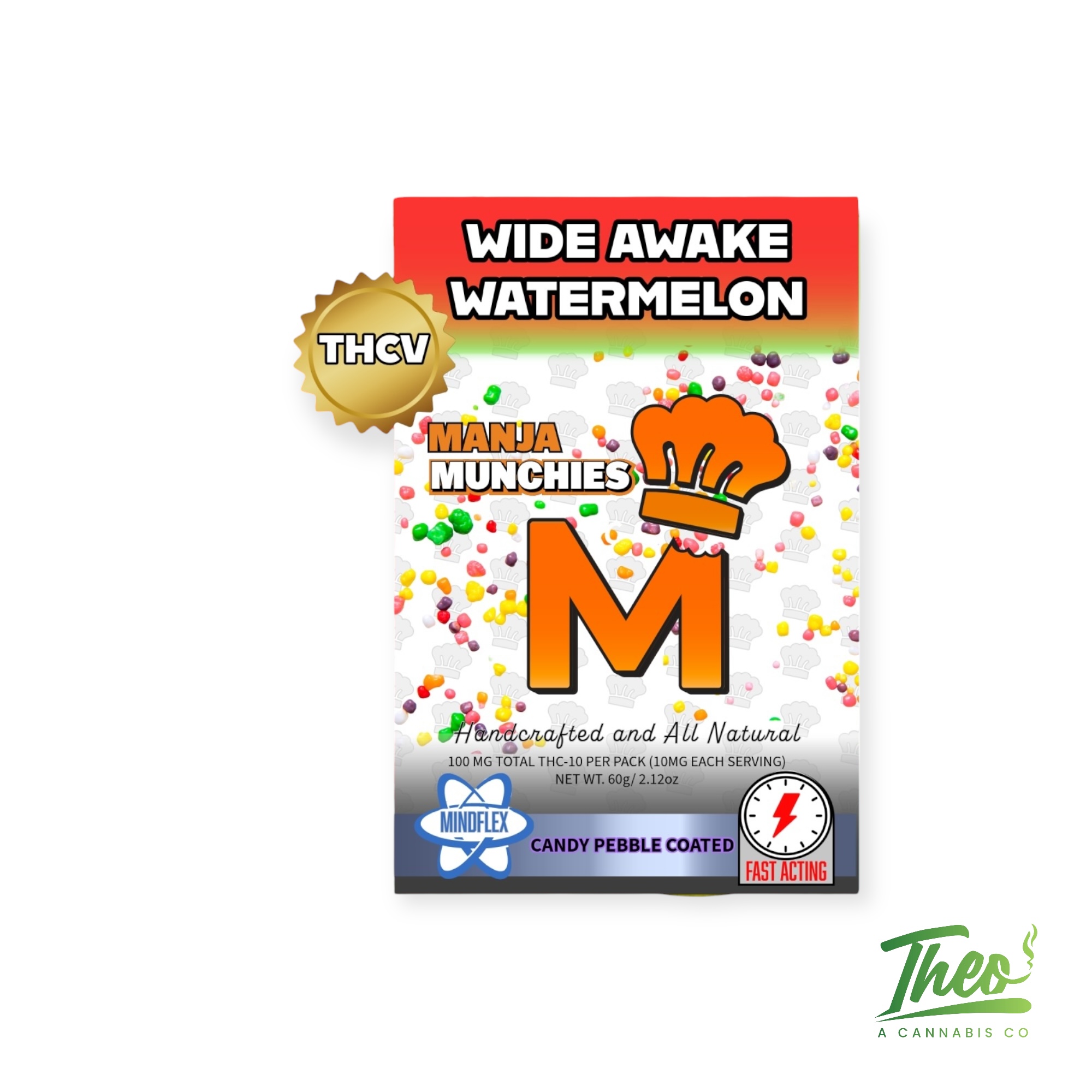 MANJA MUNCHIES - WIDE AWAKE WATERMELON 100MG