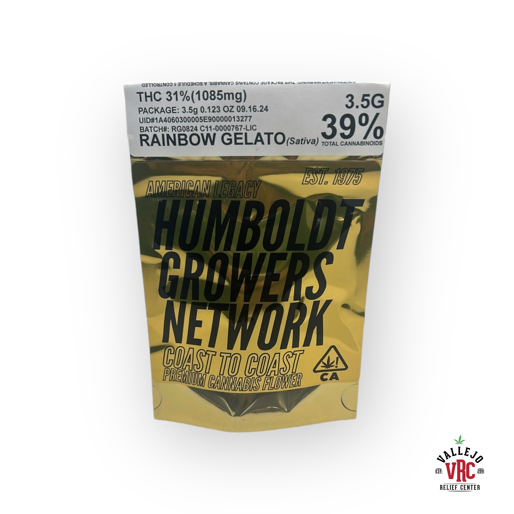 HUMBOLDT GROWERS - Rainbow Gelato 3.5G