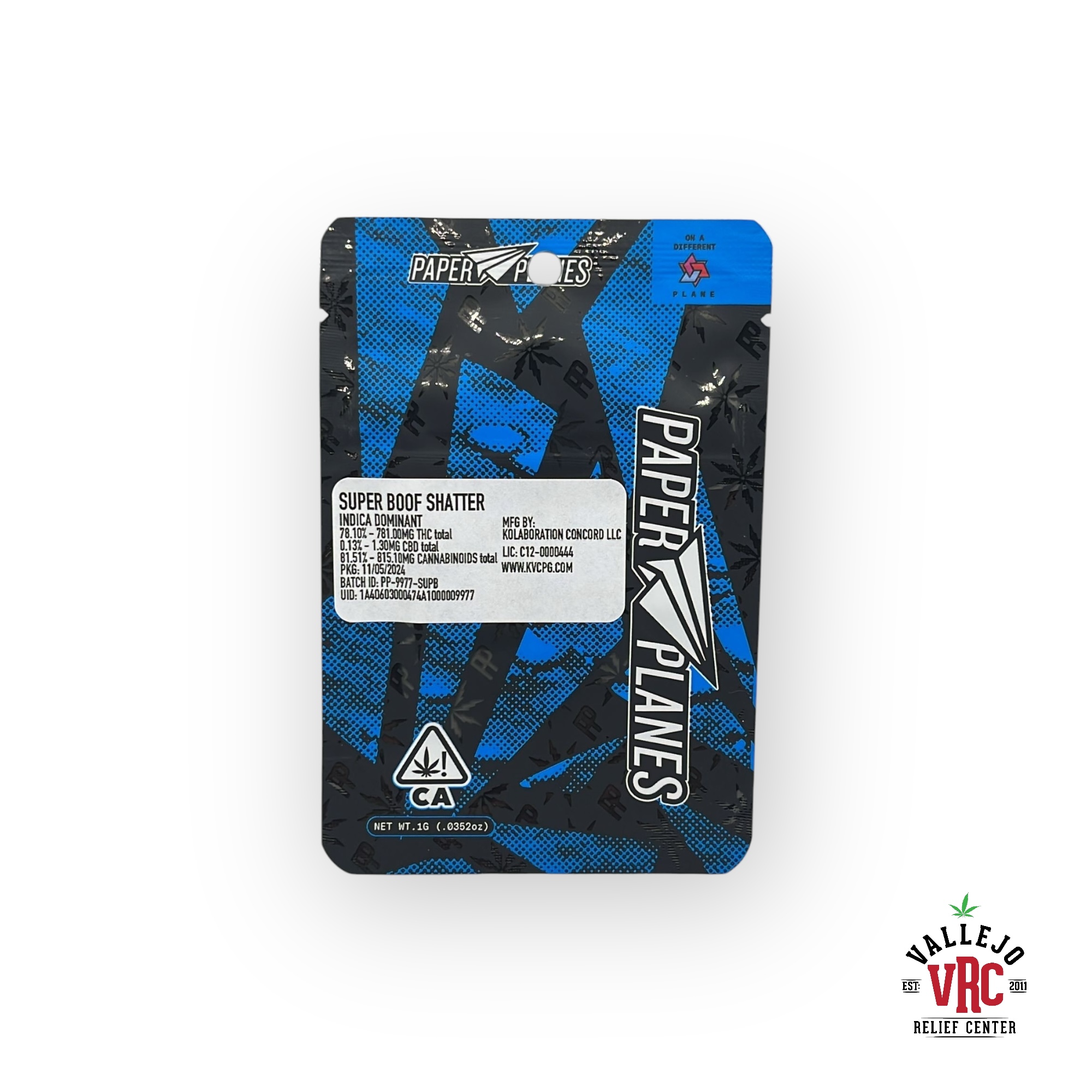 PAPER PLANES - Super Boof 1G Shatter