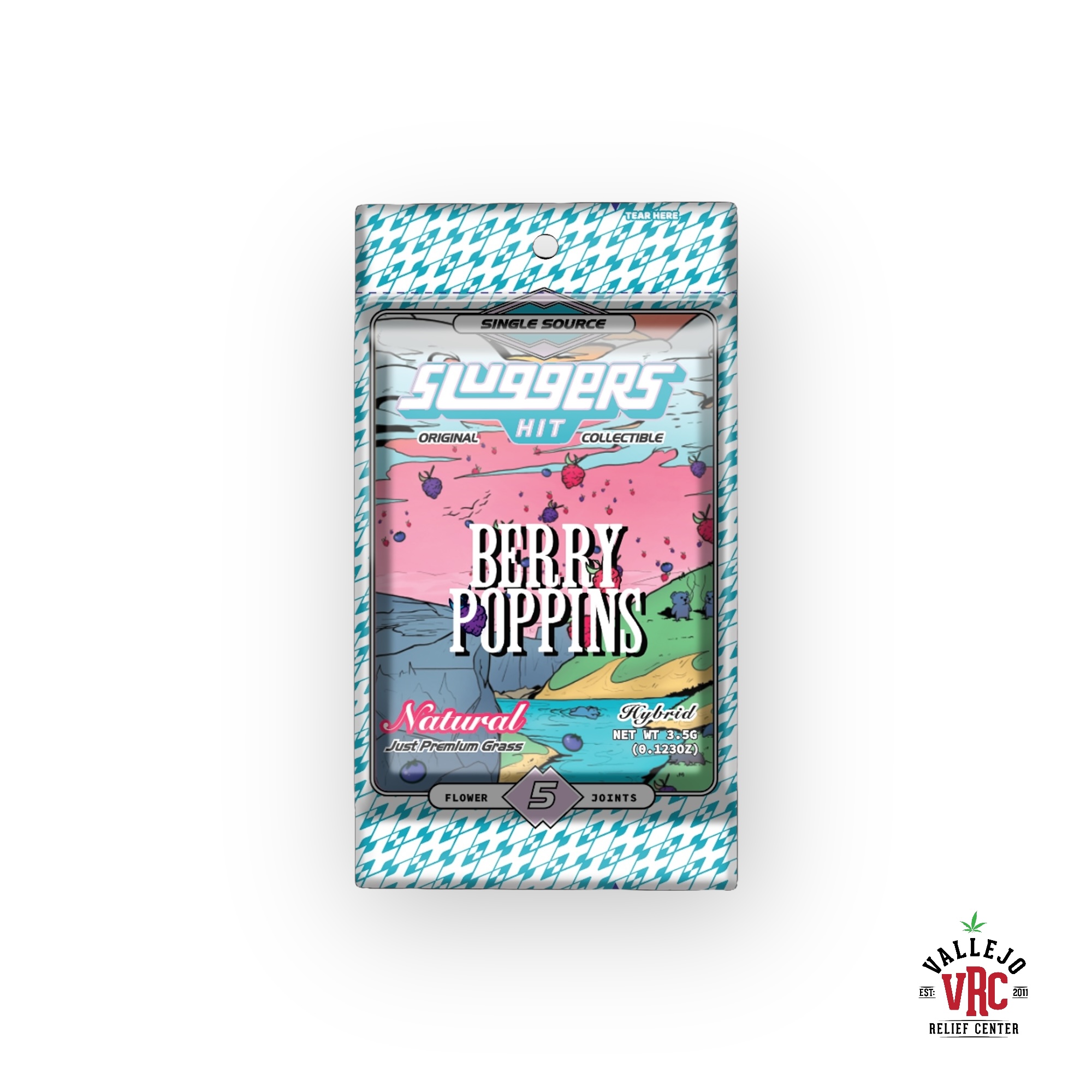 SLUGGERS - Berry Poppins Naturals 5PK 3.5G
