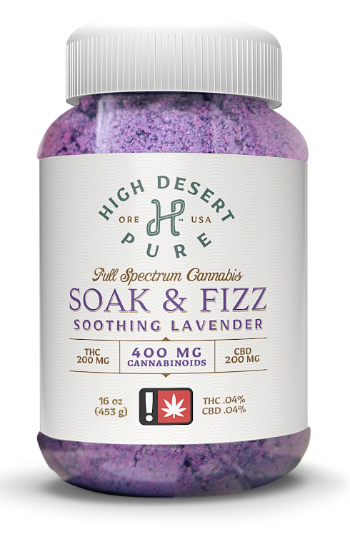 High Desert Pure - Topical - Pure Soothing Lavender Soak & Fizz 400MG ...