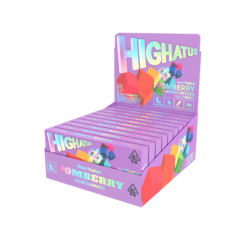 CBX - Highatus - Sour Gummies - Pomberry CBN 100MG