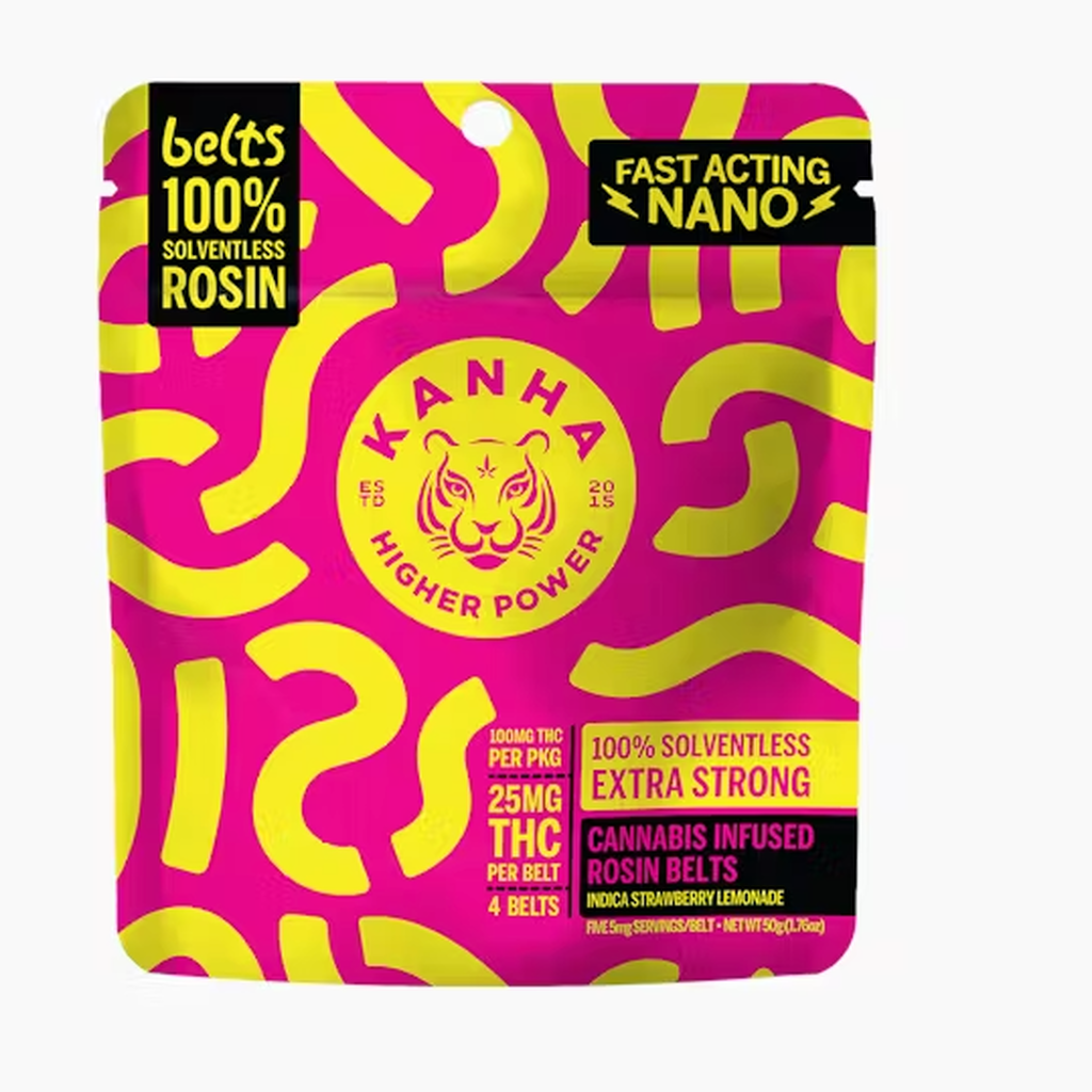 KANHA - Kanha - Solventless Rosin Belts - Strawberry Lemonade 100MG