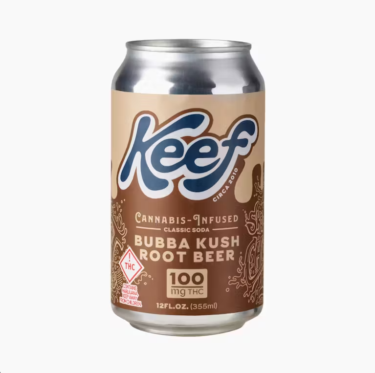 KEEF - BUBBA KUSH ROOT BEER 12OZ (100MG)