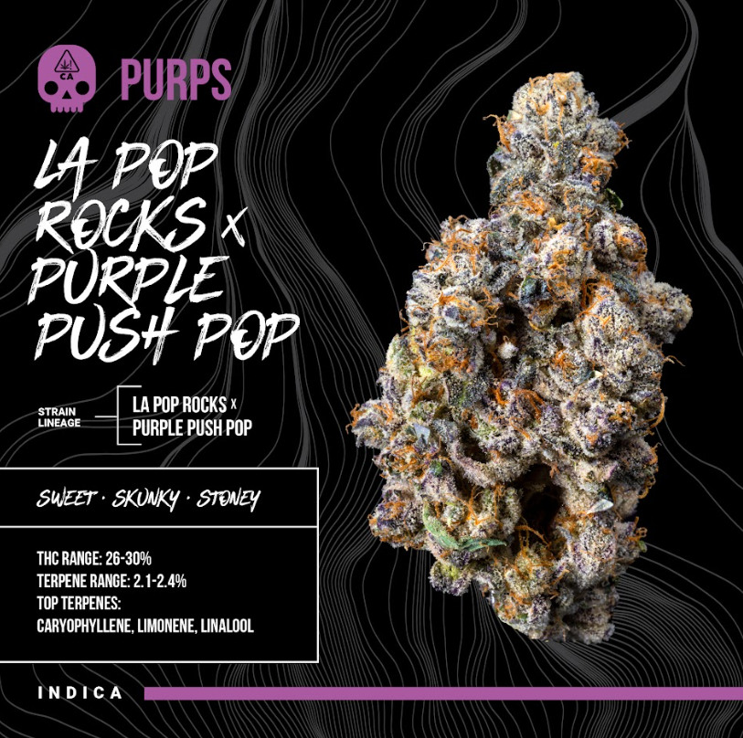 BOSKY GENETICS - LA POP ROCKS X PURPLE PUSH POP 3.5G SKULL BAG BOSKY