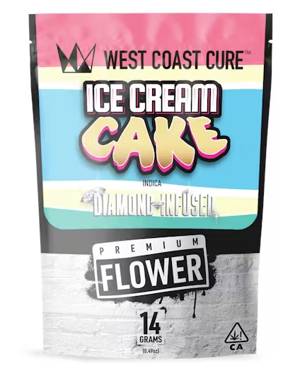 WEST COAST CURE - WEST COAST CURE ICE CREAM CAKE 14G DIAMOND INFUSED