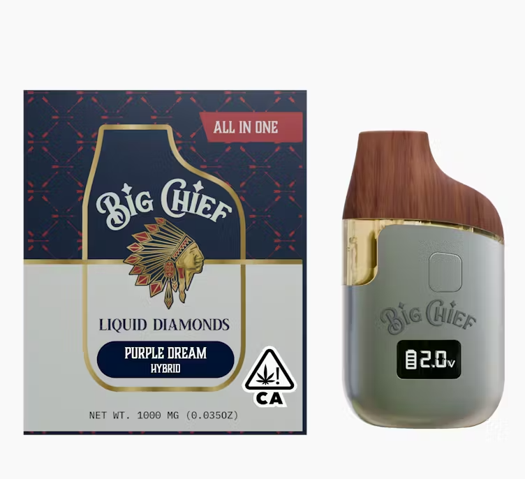 BIG CHIEF - BIG CHIEF - PURPLE DREAM LIQUID DIAMONDS ALL IN ONE 1G