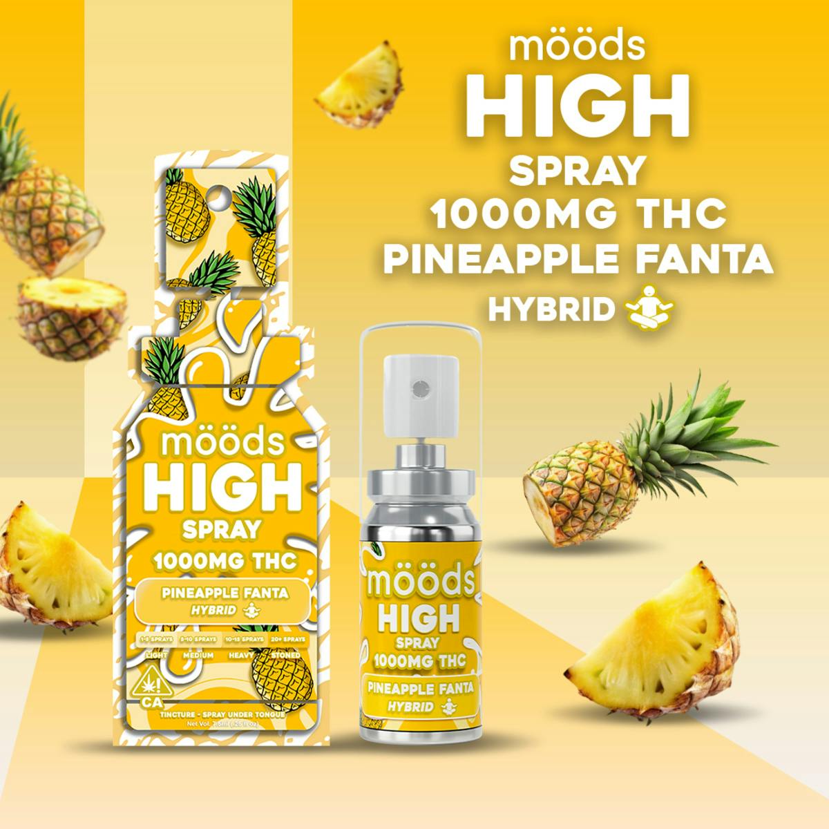 MOODS - MOODS - PINEAPPLE FANTA SPRAY 1000MG