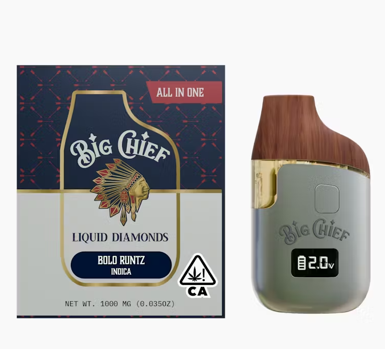 BIG CHIEF - BIG CHIEF - BOLO RUNTZ LIQUID DIAMONDS ALL IN ONE 1G