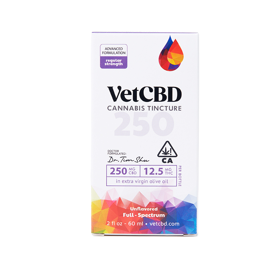 VET CBD - Vet CBD - Regular Strength Tincture CBD 250MG/THC 12.5MG 2OZ