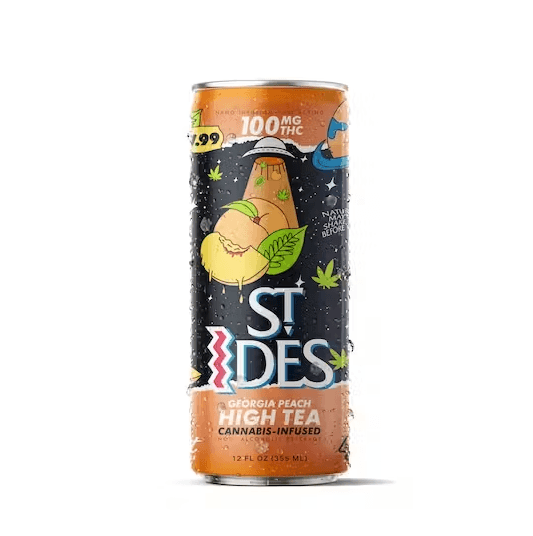 ST IDES - ST IDES GEORGIA PEACH 12OZ HIGH TEA 100MG