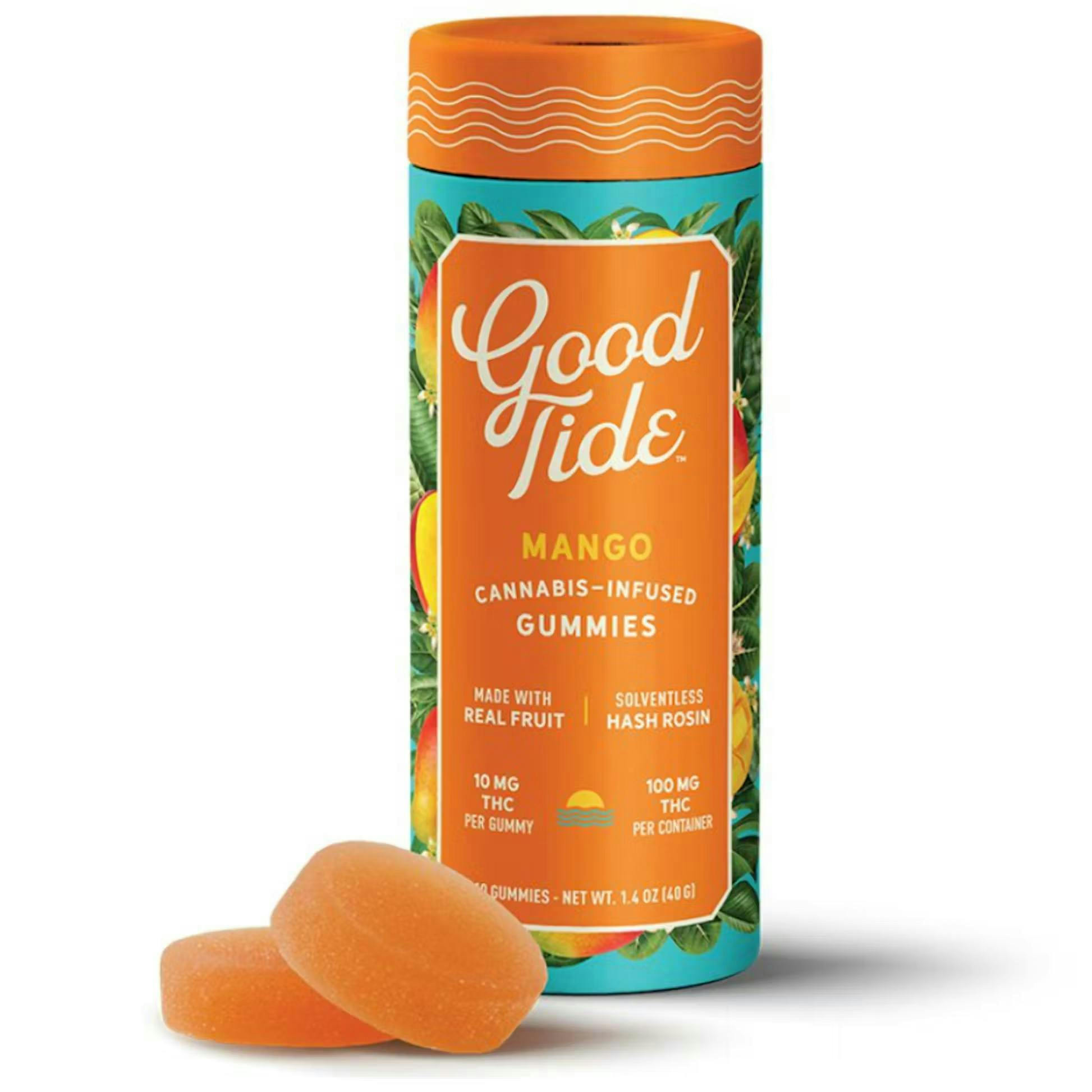 GOOD TIDE - MANGO - THC GUMMIES - 100MG