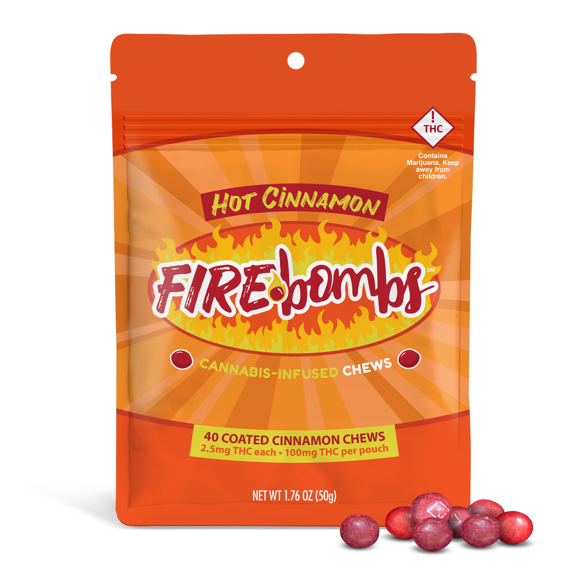 JOYBOMBS - FIRE BOMBS - CHEWS - 100MG - JOY BOMBS
