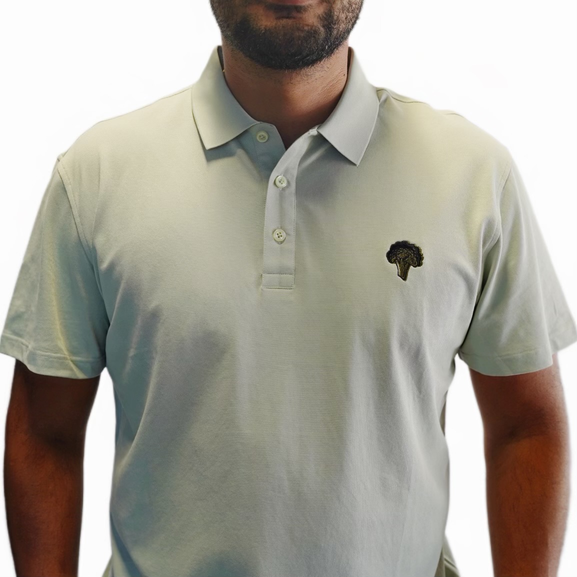 BROCCOLI COUNTRY CLUB - Broccoli Country Club - Sage Stock Polo (medium)