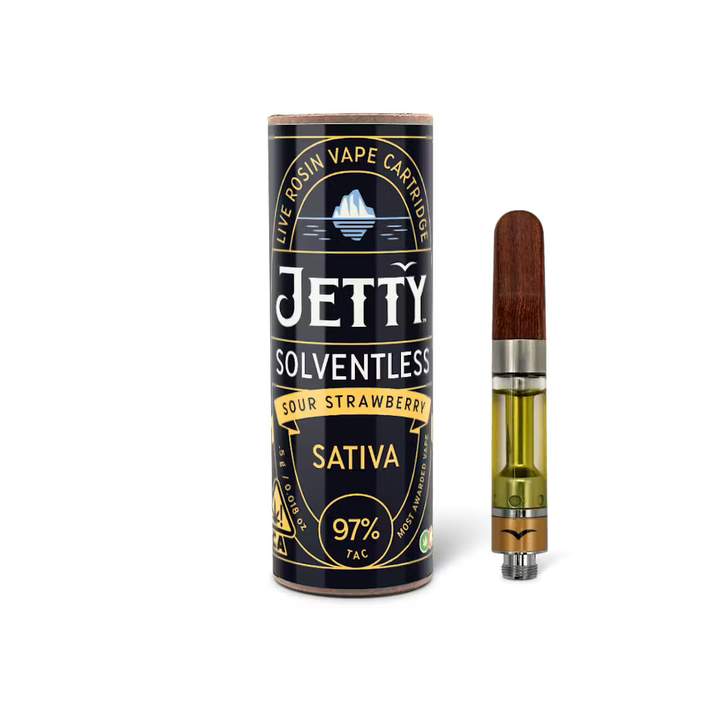 JETTY EXTRACTS - Jetty - Vape Cart OCal Solventless 1g Sour Strawberry (S)