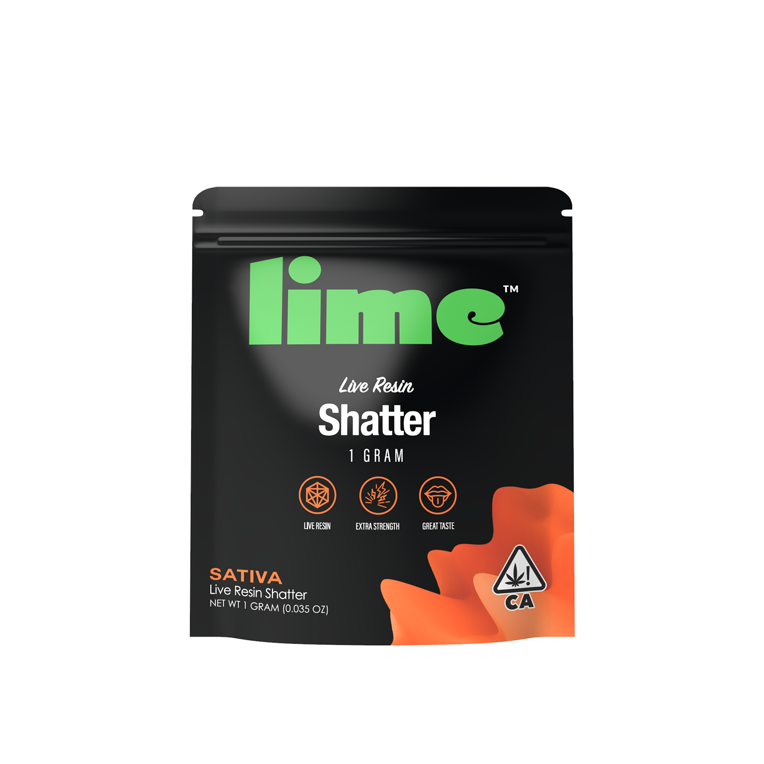 LIME INDUSTRIES - Lime | 1G Live Resin Shatter | Durban Poison