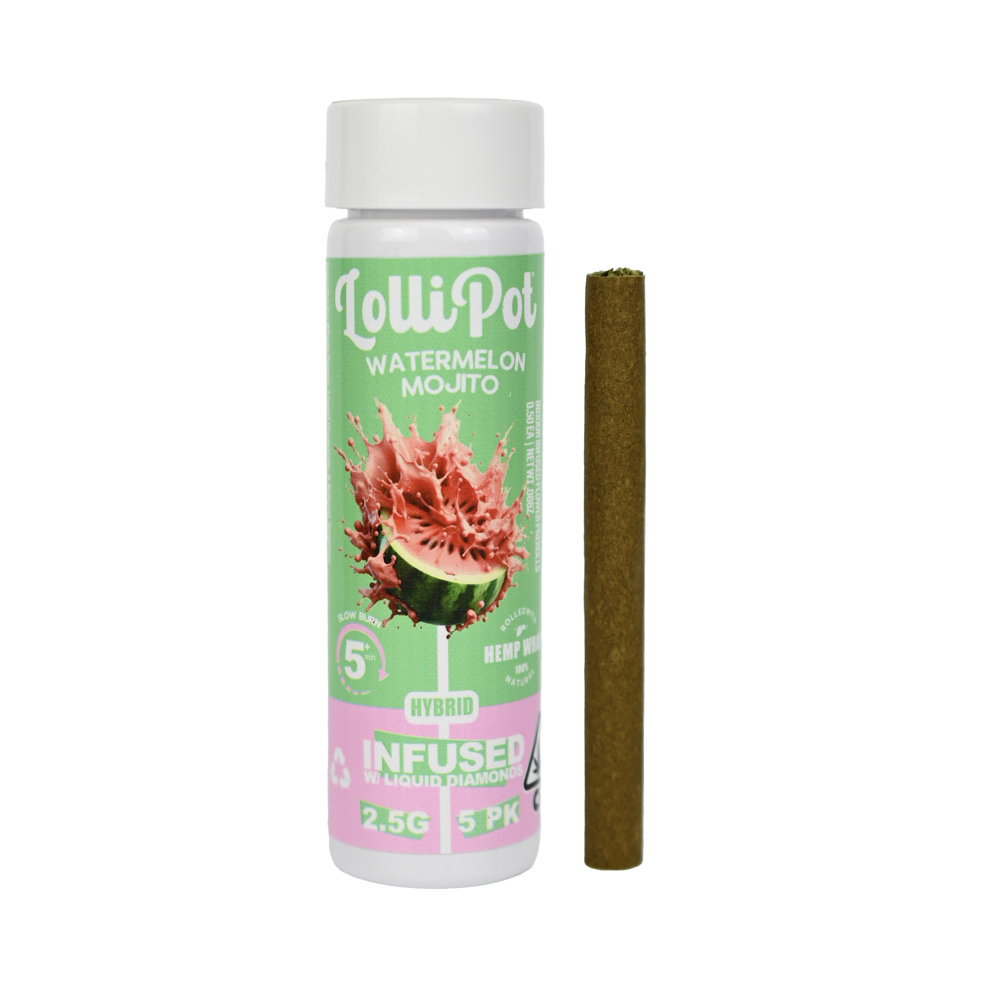 LOLLIPOT - Watermelon Mojito Infused Blunt 5 Pack 2.5G