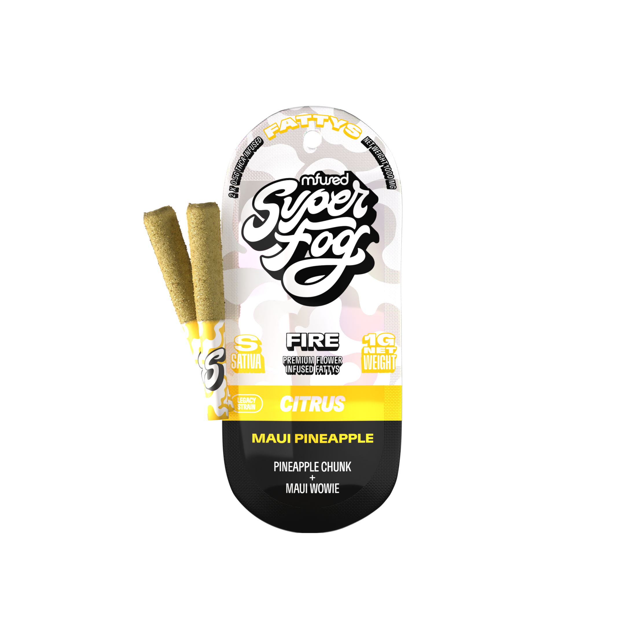 MAUI PINEAPPLE - INFUSED FIRE FATTY'S (0.5G) 2PK – Premium Cannabis ...